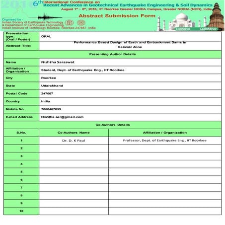 Abstract form ab | DOCX | Civil Engineering Industry | Industries