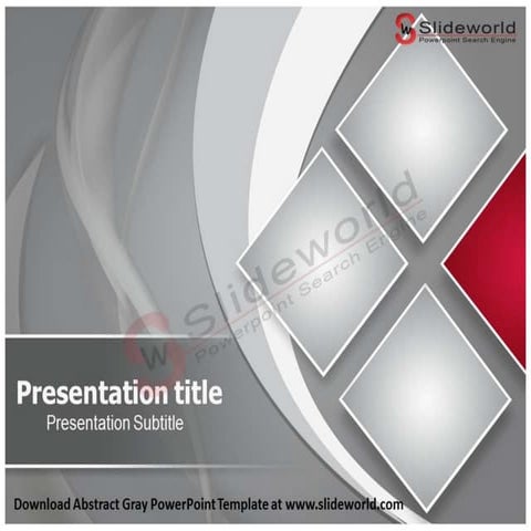 Abstract Gray PowerPoint Template - Slideworld | PPTX