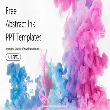 Abstract Ink Drop PowerPoint Templates.pptx | Desktop Publishing ...