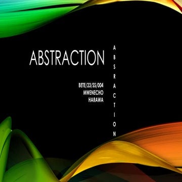 ABSTRACTION (DARK VERSION).pptx as explained in oop | PPTX