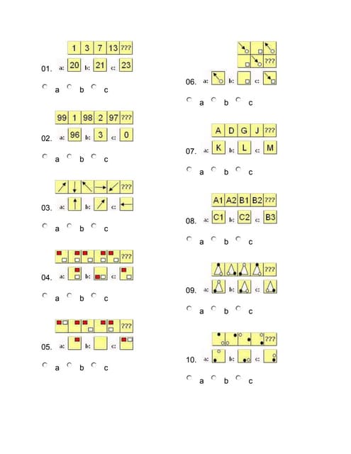 Abstract reasoning 2 | PDF | Educational Assessment | Education