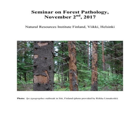 Seminar on Forest Pathology Abstracts (November 2nd, 2017) | PDF ...
