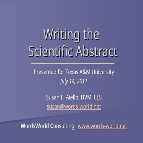 abstracts lecture--aiello--14 july 2011.ppt