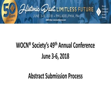 50th Annual Conference Abstract Submission Instructions | PPT