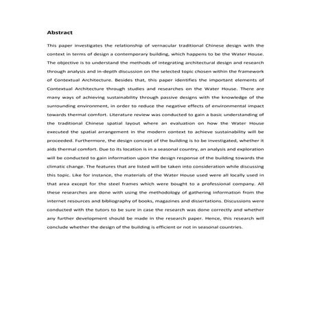 Abstract & Table Contents | PDF | Houses | Real Estate