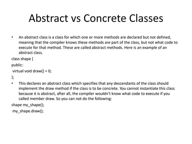 Abstract vs Concrete Classes.pptx Abstract vs Concrete Classes.pptx