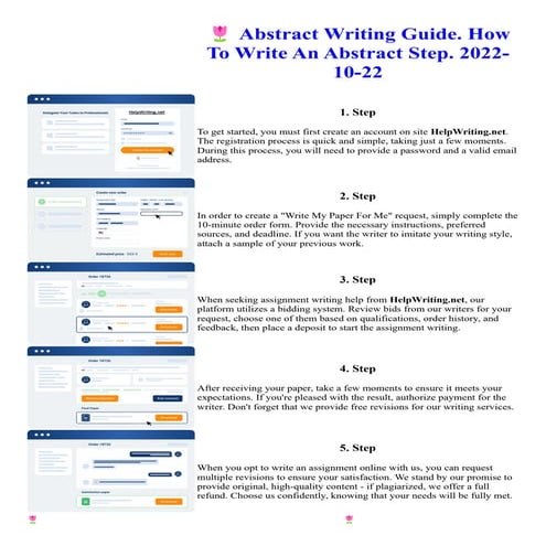 Abstract Writing Guide. How To Write An Abstract Step. 2022-10-22 | PDF