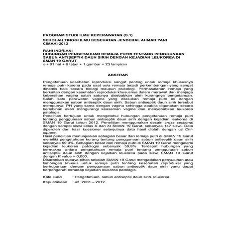 Daftar isi skripsi | RTF