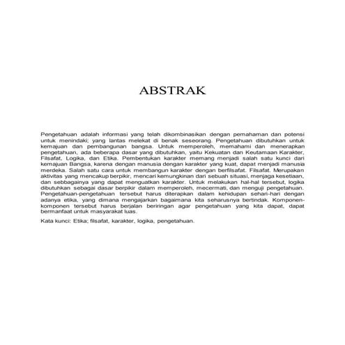 contoh Abstrak indonesia dan inggris | DOCX