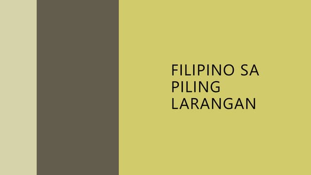 ADYENDA lesson in Filipino sa Piling Larang | PPTX
