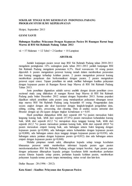 Hubungan Kompetensi Komunikasi Interpersonal Perawat terhadap Kepuasan Pasien | PDF