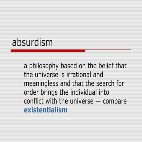 Absurdism | PPT