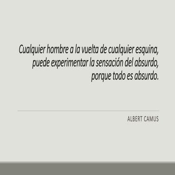 Absurdismo camus | PPTX