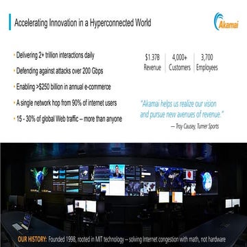 Akamai Technologies - Company Overview | PDF