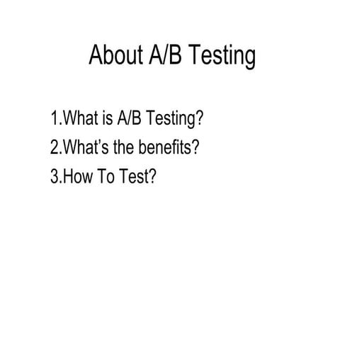 Ab test | PPT