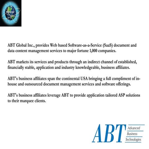 Abt Global Glover | PPT | Business | Business and Finance