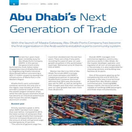 Abu dhabi’s next generation of trade | PDF