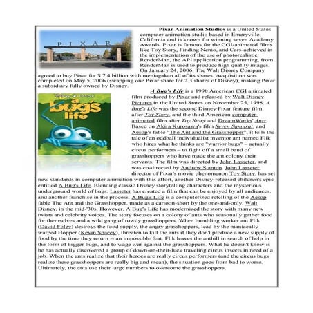 A bug life | DOCX