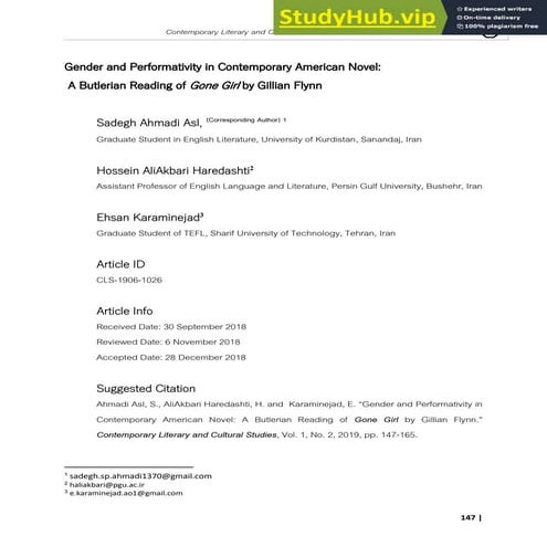 A Butlerian Reading of Gone Girl by Gillian Flynn.pdf