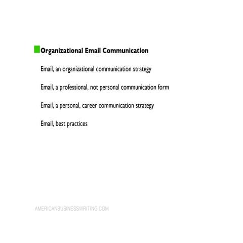 ABW Email Communications Presentation | PPT