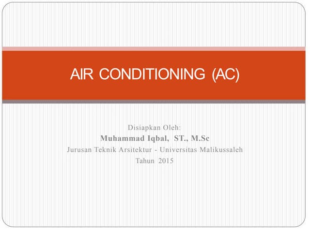 HVAC 1 introduction Mechanical Engineering | PPTX