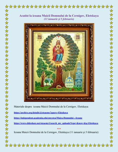 Acatistul Maicii Domnului la icoana de la Mănăstirea Nicula | PDF