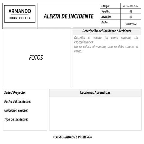 Formato de Alerta de Accidente-Incidente.pptx