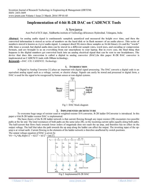 R-2R Ladder DAC | PPTX | Digital Audio | Computer Software and Applications