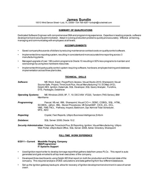 Sample Product Profile | DOC | Databases | Computer Software and Applications