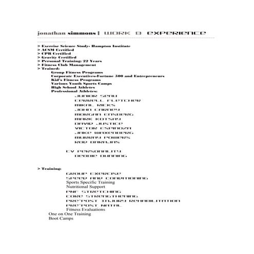 cwc work experience revised 2015 | DOC