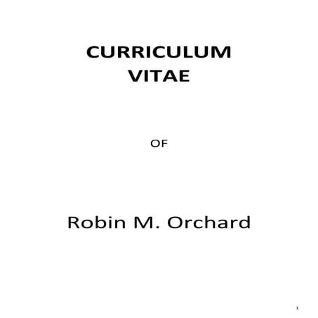 Robin_Orchard_CV-2016 | PDF