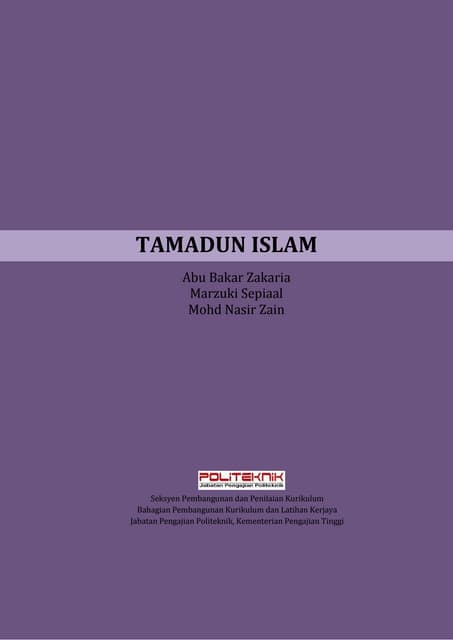 Definisi tamadun islam | PDF