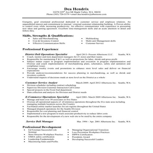 Dea Resume | PDF