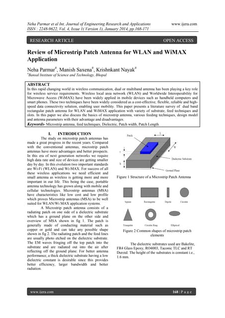 Microstrip rectangular patch antenna | PPT