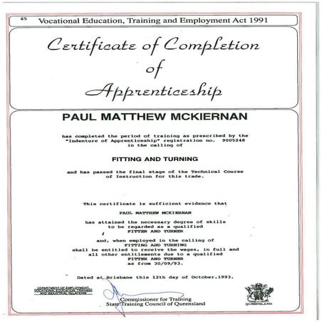 Trade Certificate | PDF