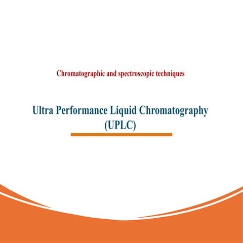 Ultra performance liquid chromatography.pptx | Chemistry | Science