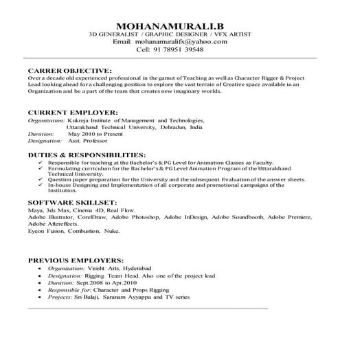 Arunjit saha resume | DOCX