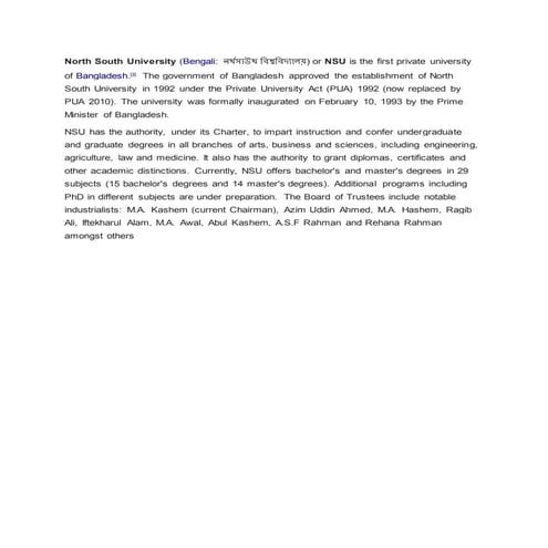 North South University | DOCX