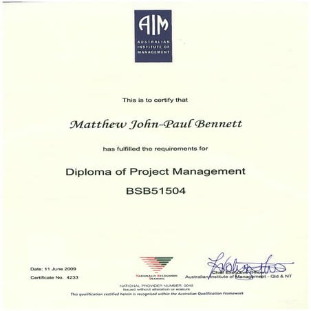 Dip of Project Management | PDF