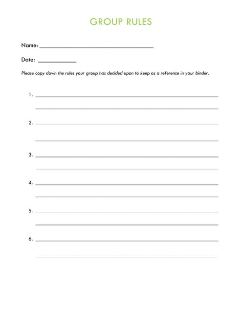 Group Therapy for Anger Management Curriculum | PDF