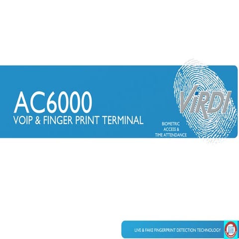 VIRDI AC 6000 VOIP | PPT | Smartphones | Consumer Electronics