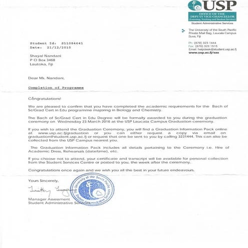 completion letter | PDF