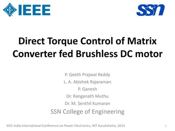 Review on Speed and Direction Control of DC Motor By using Single ...
