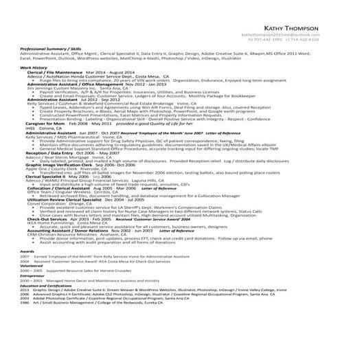 Karen Zak Resume 1 | PDF