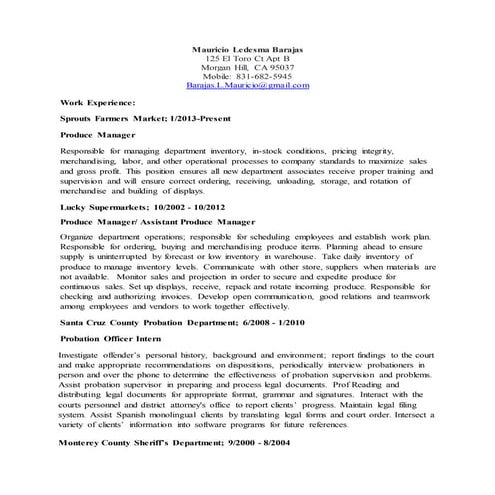 jim resume 2016 | DOCX