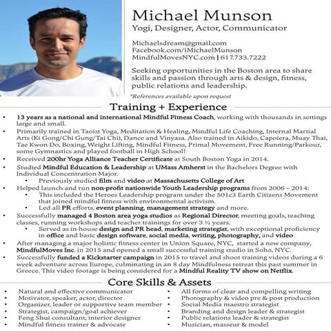 Michael Munson Resume | PDF