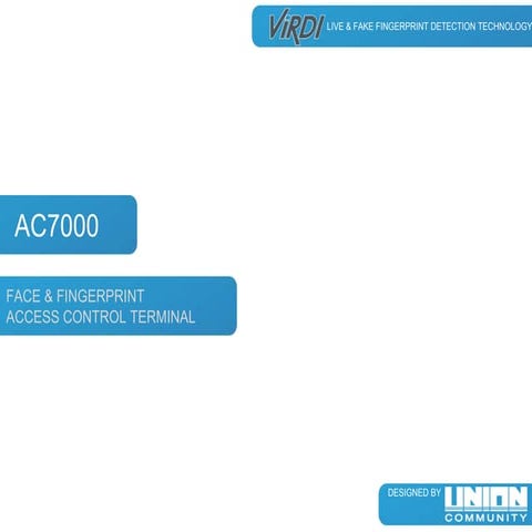 VIRDI AC7000 Face & Finger Termninal | PPTX
