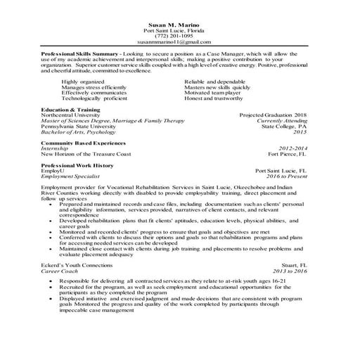 Susan Marino_Resume_2016 | DOCX