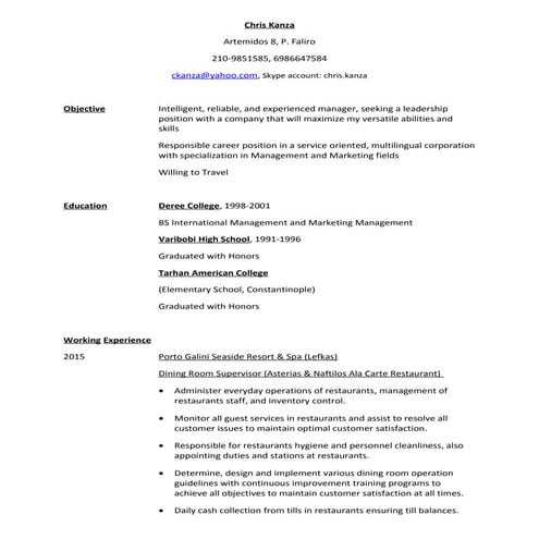 CV_Chris Kanza | PDF