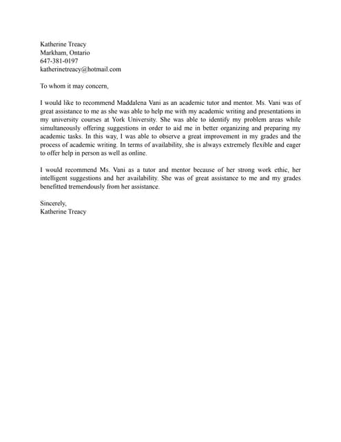 OHCHR RECOMMENDATION LETTER_MADDALENA_LUCALUPOLI | PDF